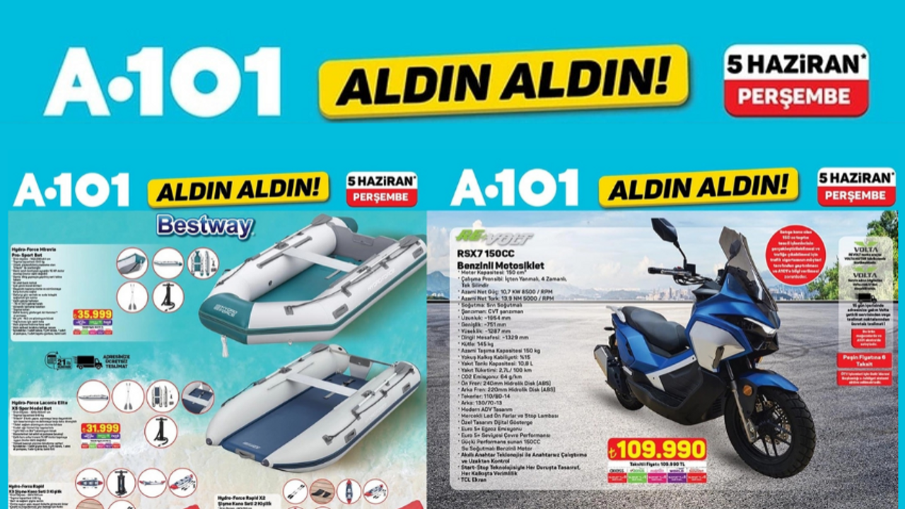 A101 5 HAZİRAN 2025 ALDIN ALDIN AKTÜEL ÜRÜNLER KATALOĞU: A101 Aldın ...
